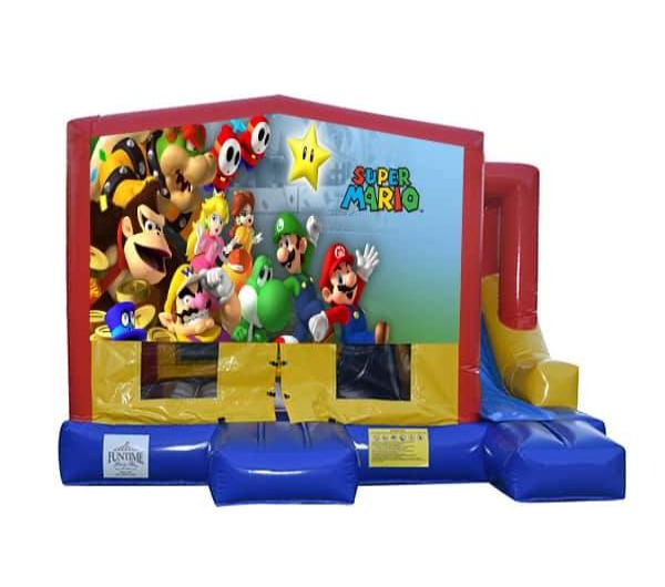 Super Mario Small External Slide Jumping Castle – Jumping Castle Hire ...