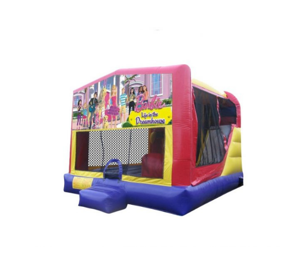 Barbie Large Combo Jumping Castle - Funtime Party Hire – Jumping Castle ...