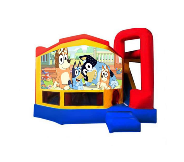 Bluey Medium Internal Slide Jumping Castle – Jumping Castle Hire Sydney